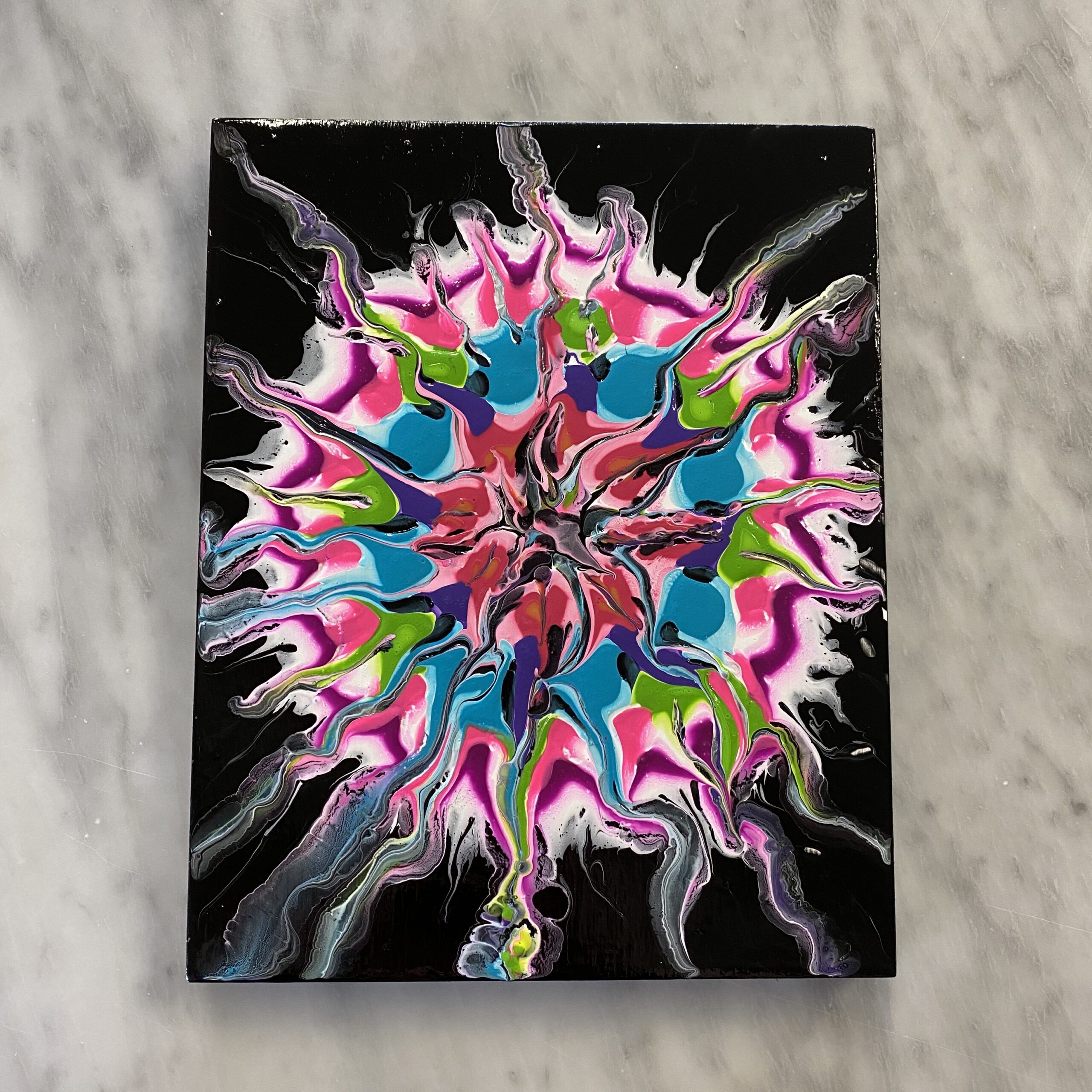 Neon Painting On Canvas