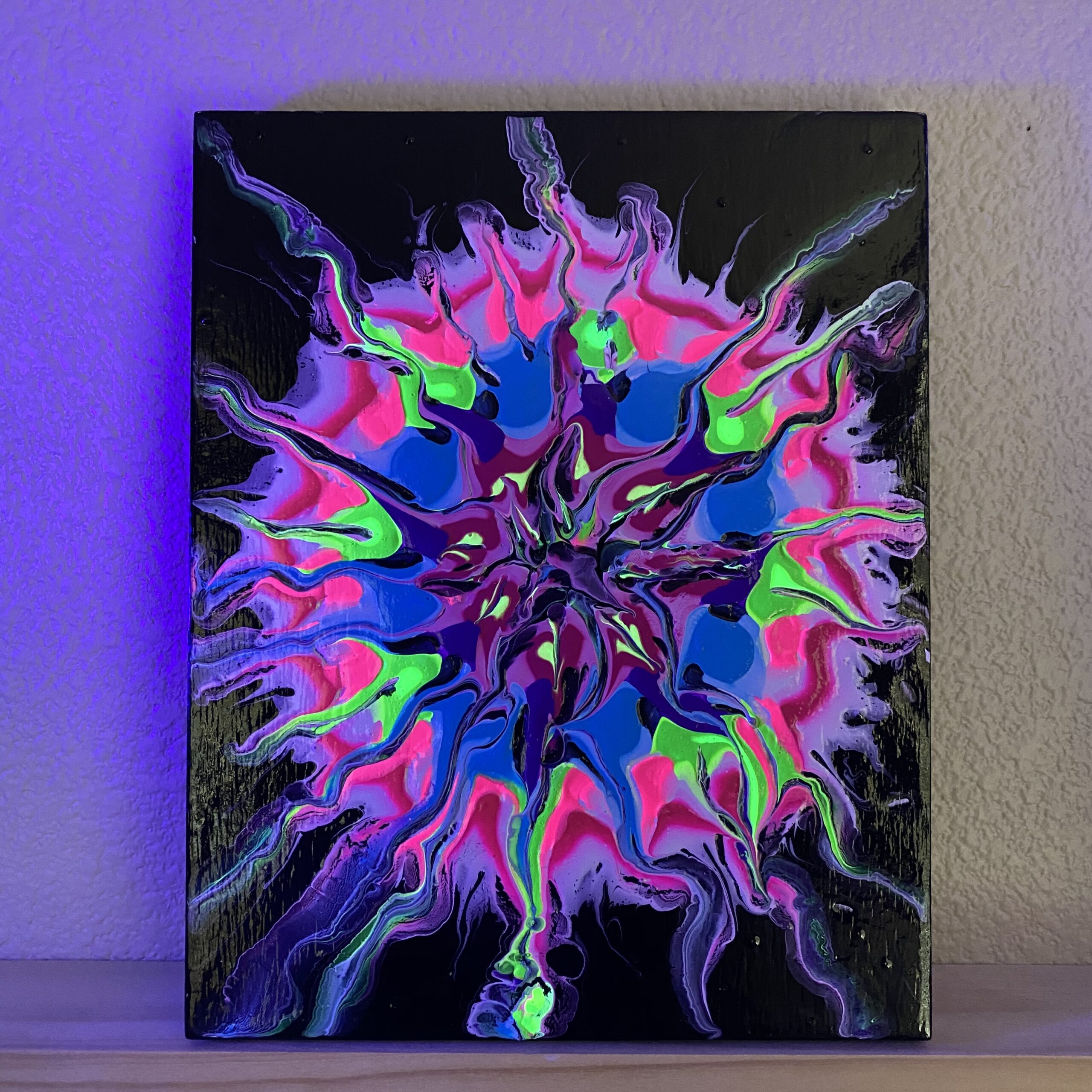Neon Painting On Canvas